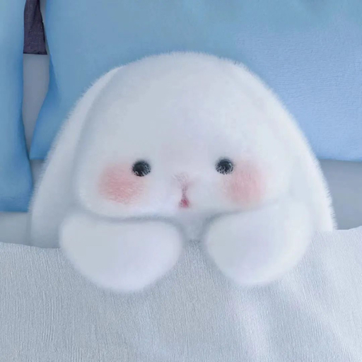一只呆萌小兔 