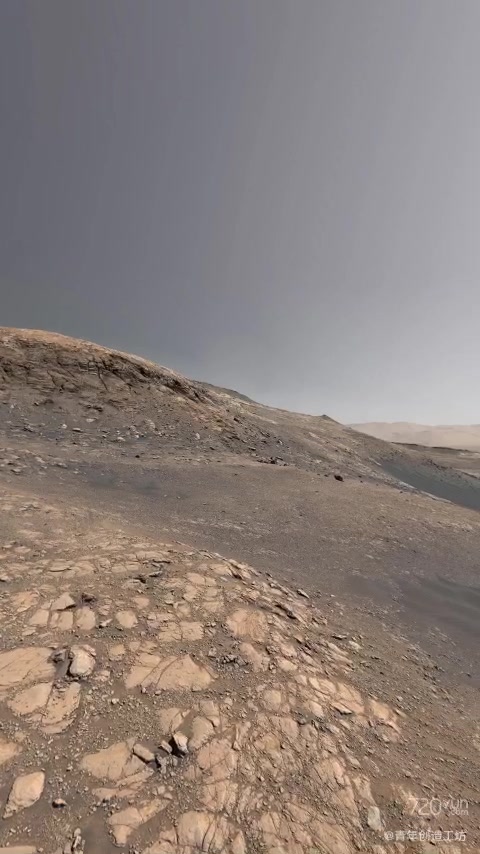 我把NASA的高分辨率18亿像素火星全景图修补制作成了VR全景图,蹭...