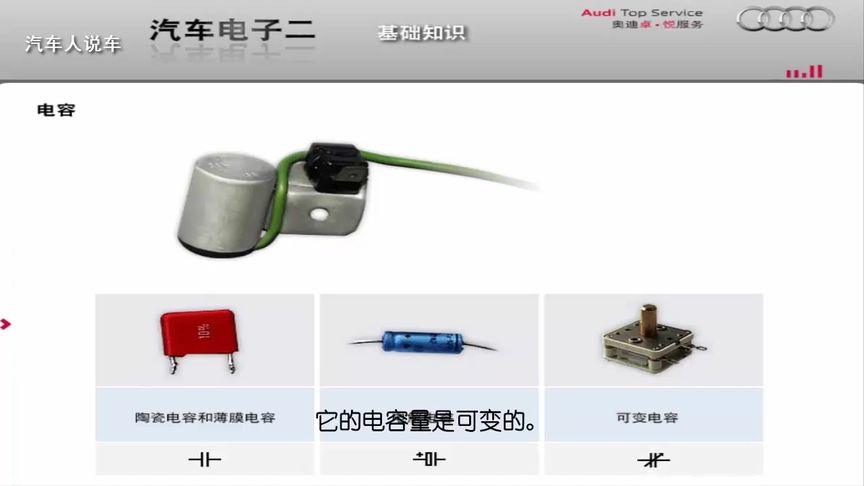 奥迪汽车电子系统:继电器和电容