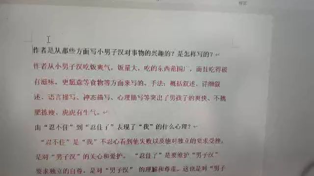 四年级语文《我们家的男子汉》