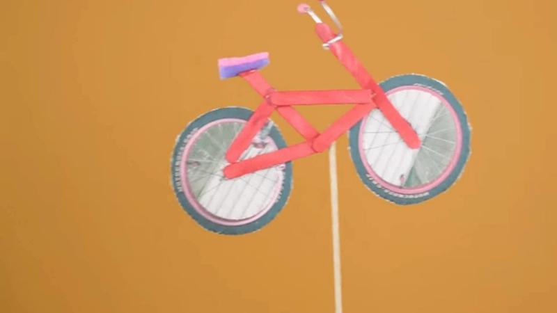 手工制作:设计师为芭比DIY共享单车真是环保