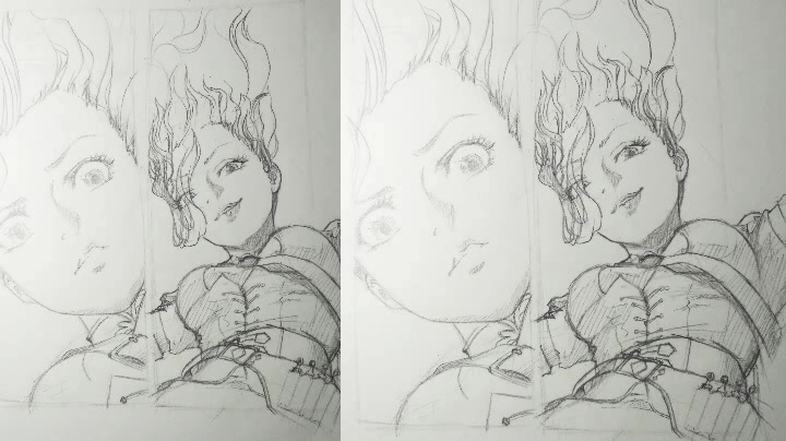 【手绘】铅笔+故事漫画起稿绘制过程