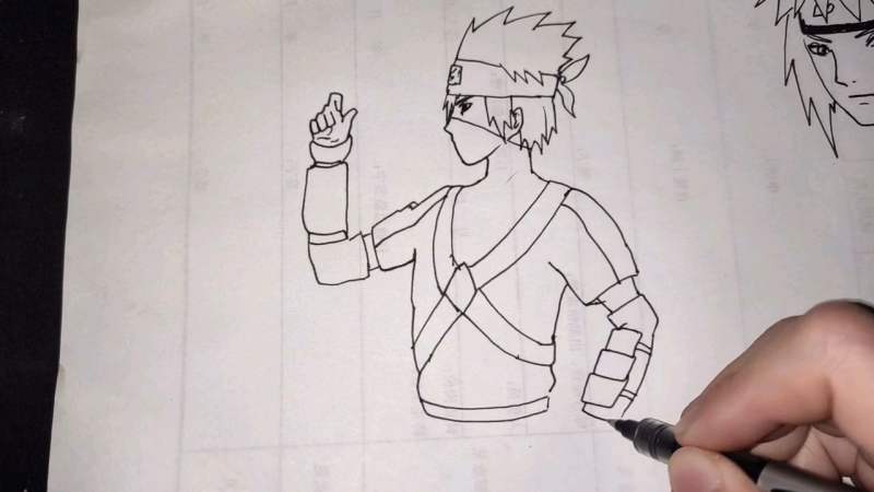 教你画卡卡西,你见过这样画的吗?