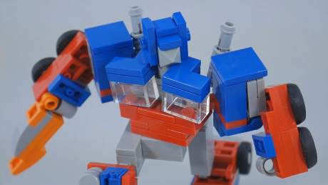 乐高MOC 迷你版变形金刚 擎天柱 积木玩具