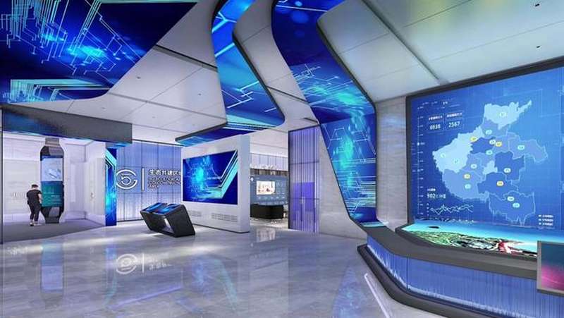 科技展厅效果图设计赏析。#展厅设计 #3d效果图 #3dmax建模