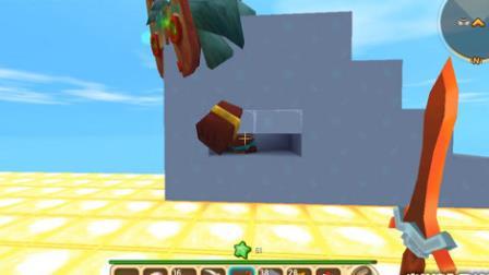 迷你世界:一个方块的生存05期,造个小型刷怪塔,奈何BOSS太大!