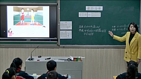 六年级上册课例34《求百分率》(人教版小学数学省级优秀示范课教学...