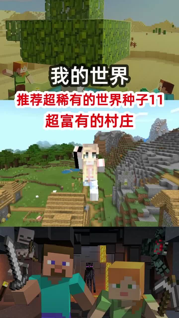 我的世界超稀有的村庄种子我的世界游戏游戏中的无情时刻