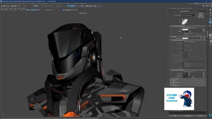 【3D建模】Maya制作机器人建模教程