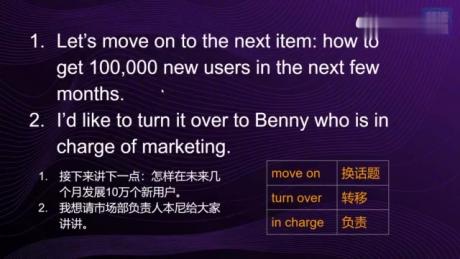 主持会议的英语口语