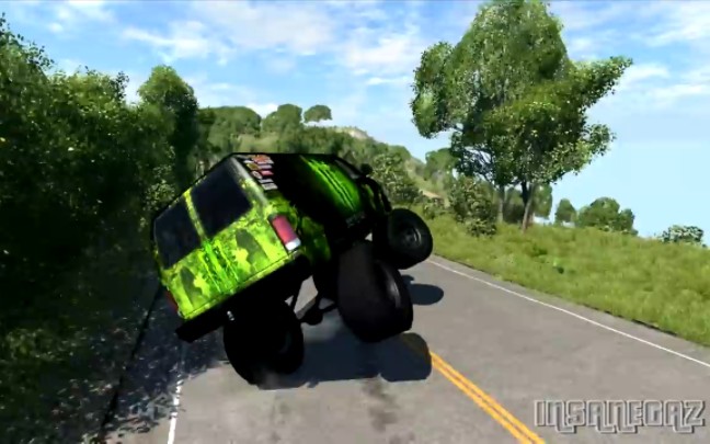 [2014.1]BeamNG.drive 怪兽大脚面包车碰撞测试-Insanegaz