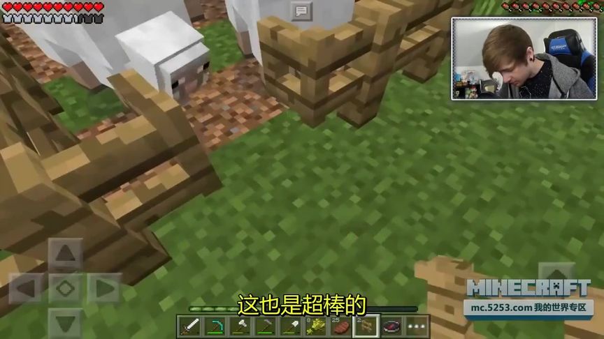 我的世界:手机版 大探险第十四集之农场农田大建设(中文字幕)