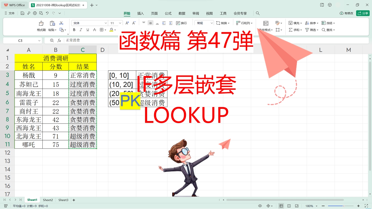 逼自己看完:IF多层嵌套与LOOKUP函数的深度对决!让人印象深刻