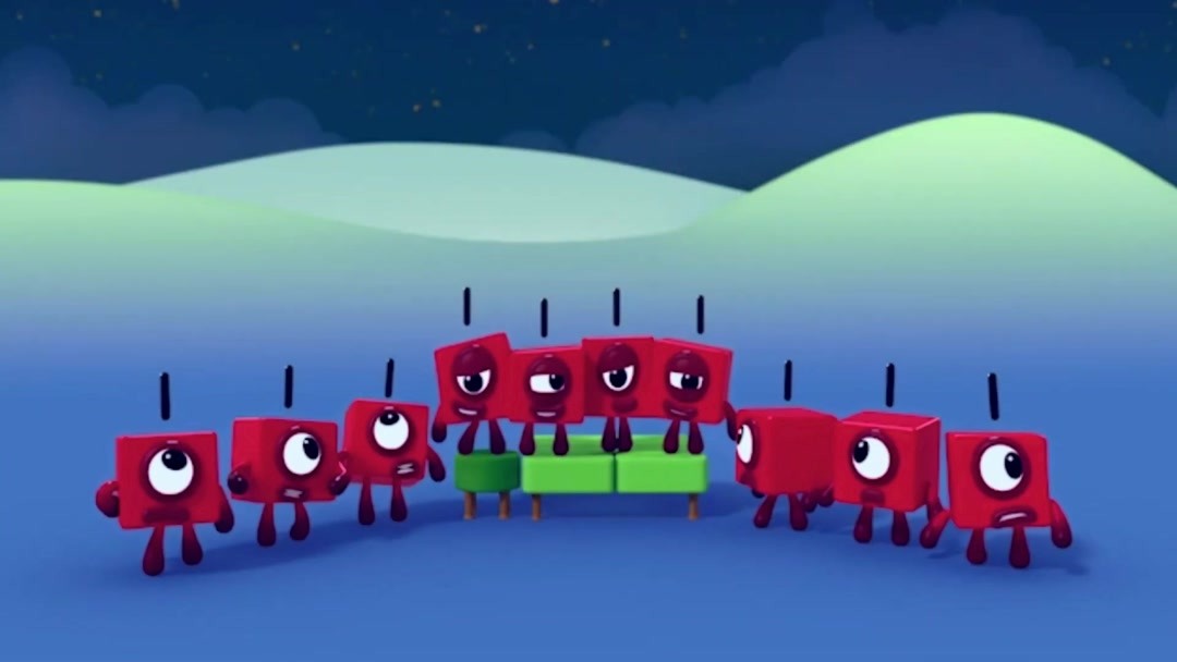 数字积木 早教动画:好多的小1啊!原来好多的数字分解开了