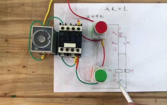 电工知识:启动运行延时断电,线号标注实物讲解