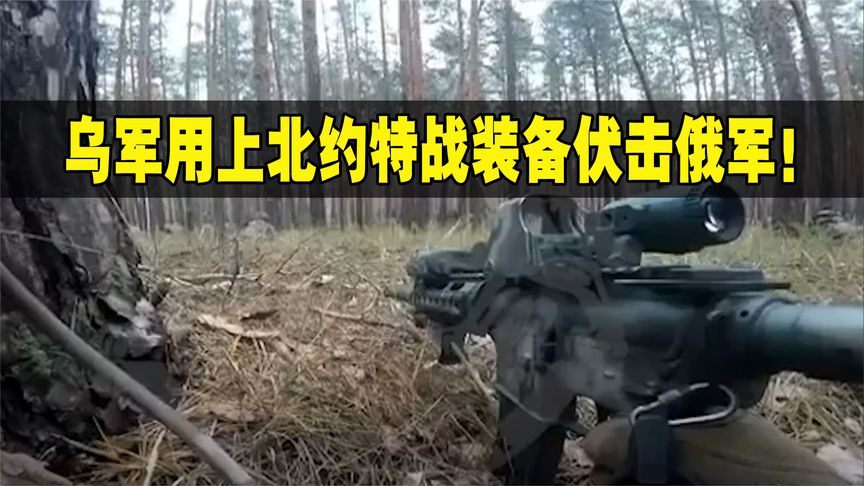 北约特战装备加持,乌军丛林伏击俄军,还用无人机观望享受成果