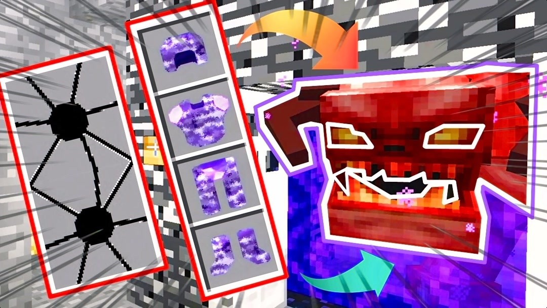 我的世界泰坦31:玩家制作了一套传说基岩套装,走路真拉风!