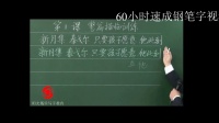 钢笔字教学视频硬笔书法名家讲座成人行书练字方法练字技巧