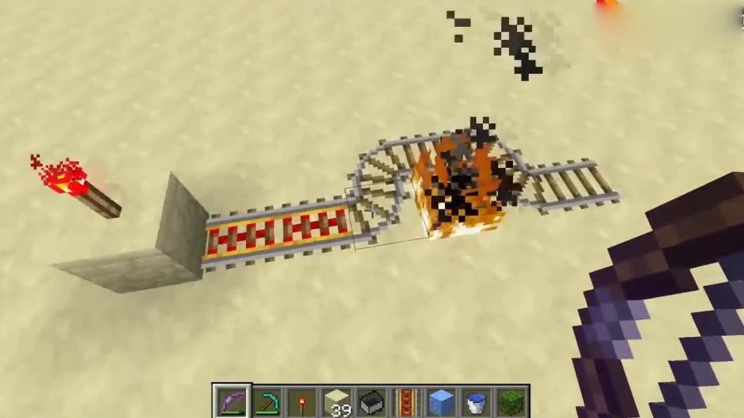 《我的世界》99%的玩家不知道的技巧,让火焰在水和冰块中燃烧