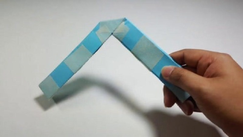 创意手工制作回旋镖,步骤简单易操作,折纸回旋镖