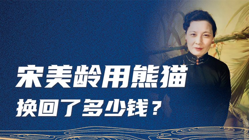 抗战期间,宋美龄为什么给美国送熊猫?