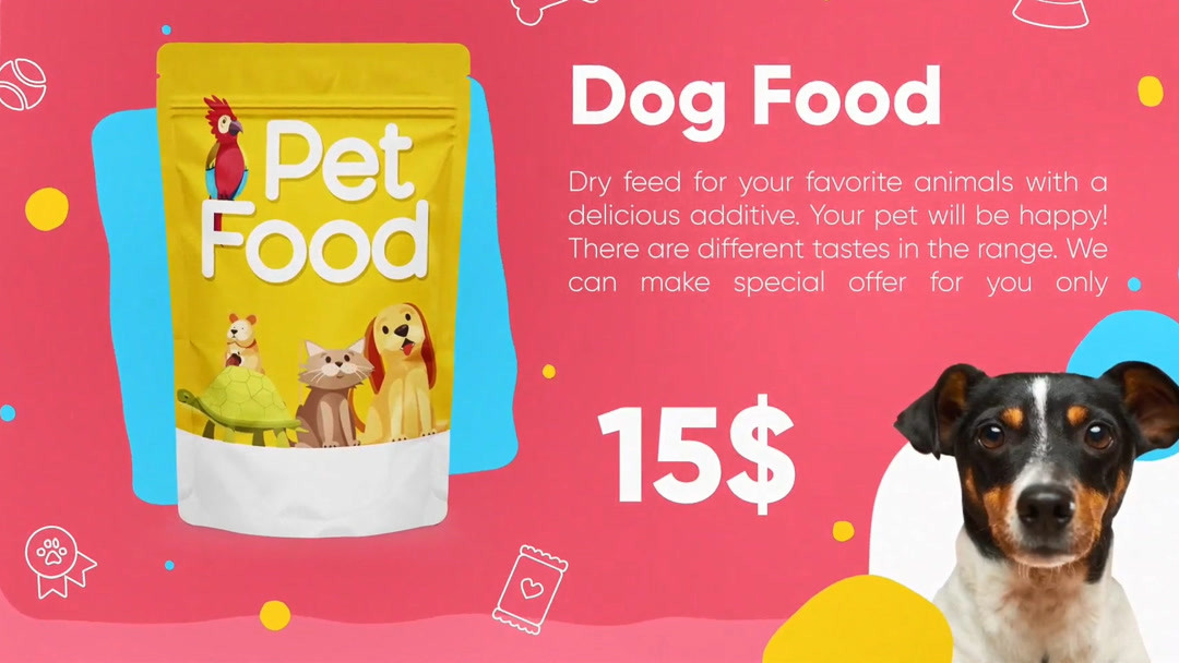 AE模板-猫粮狗粮产品介绍视频