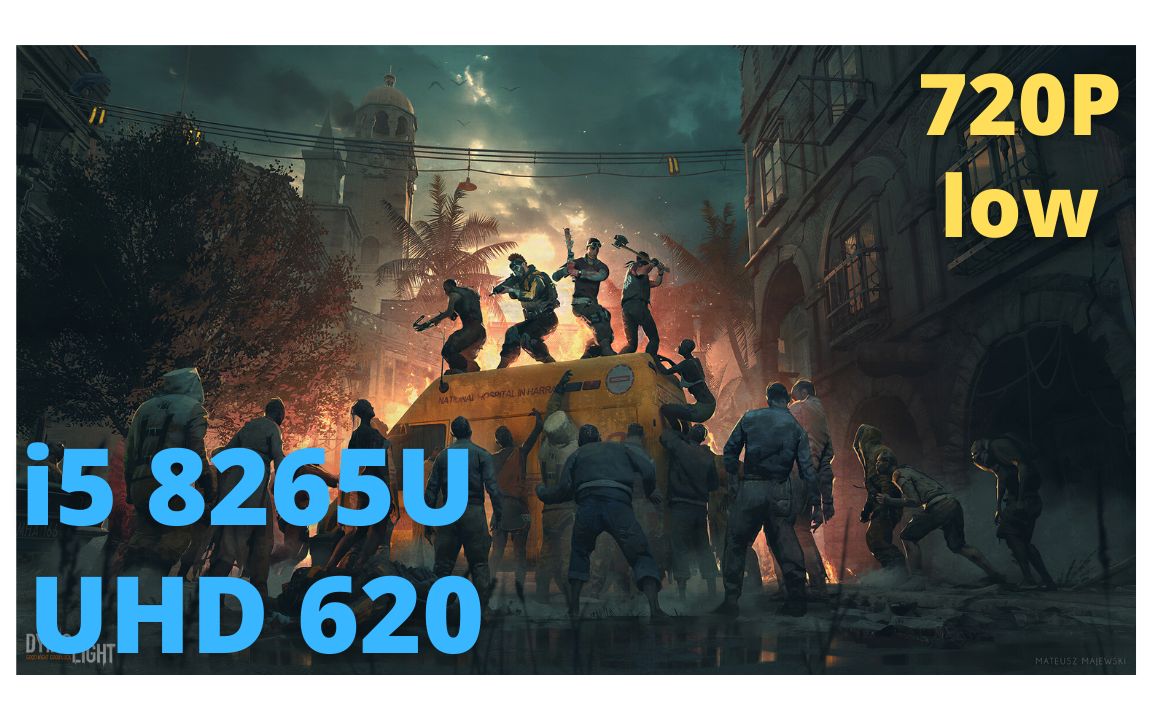 【核显玩游戏?】UHD 620 + i5-8265U | 720P最低画质 帧率测试 | 消逝...