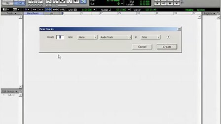 【Pro Tools 视频教程】01. 添加轨道