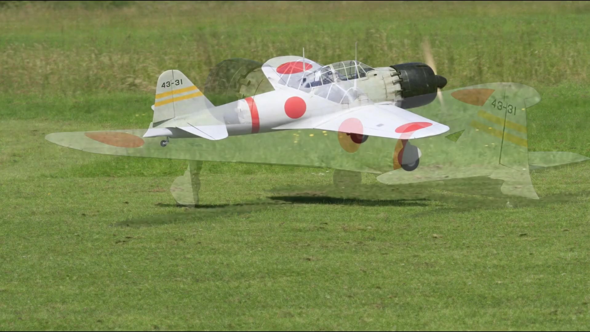 日本二战战斗机模型试飞,原来是这种感觉,又感受到了