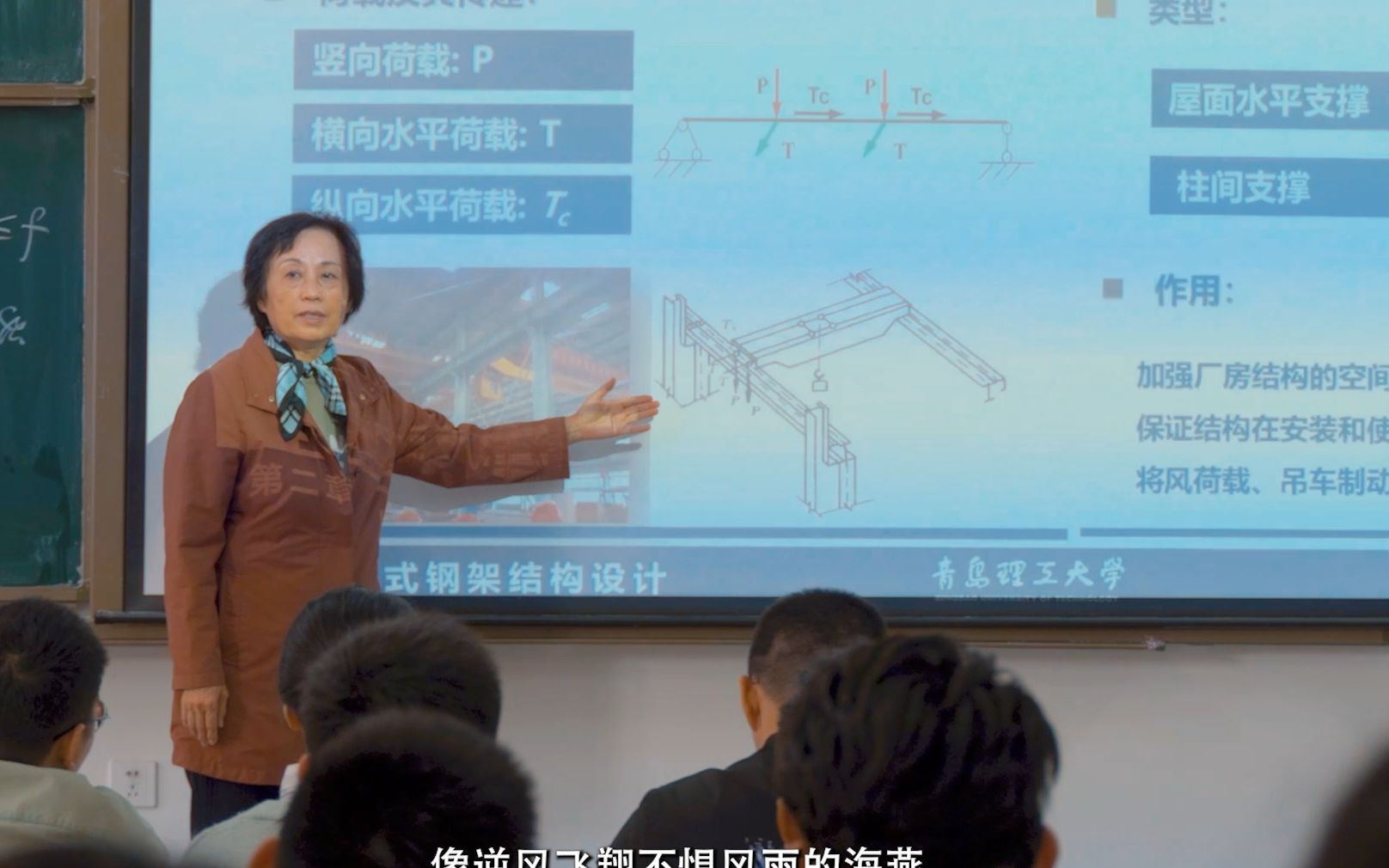 “站在讲台中央” ——青理工钢结构教研室