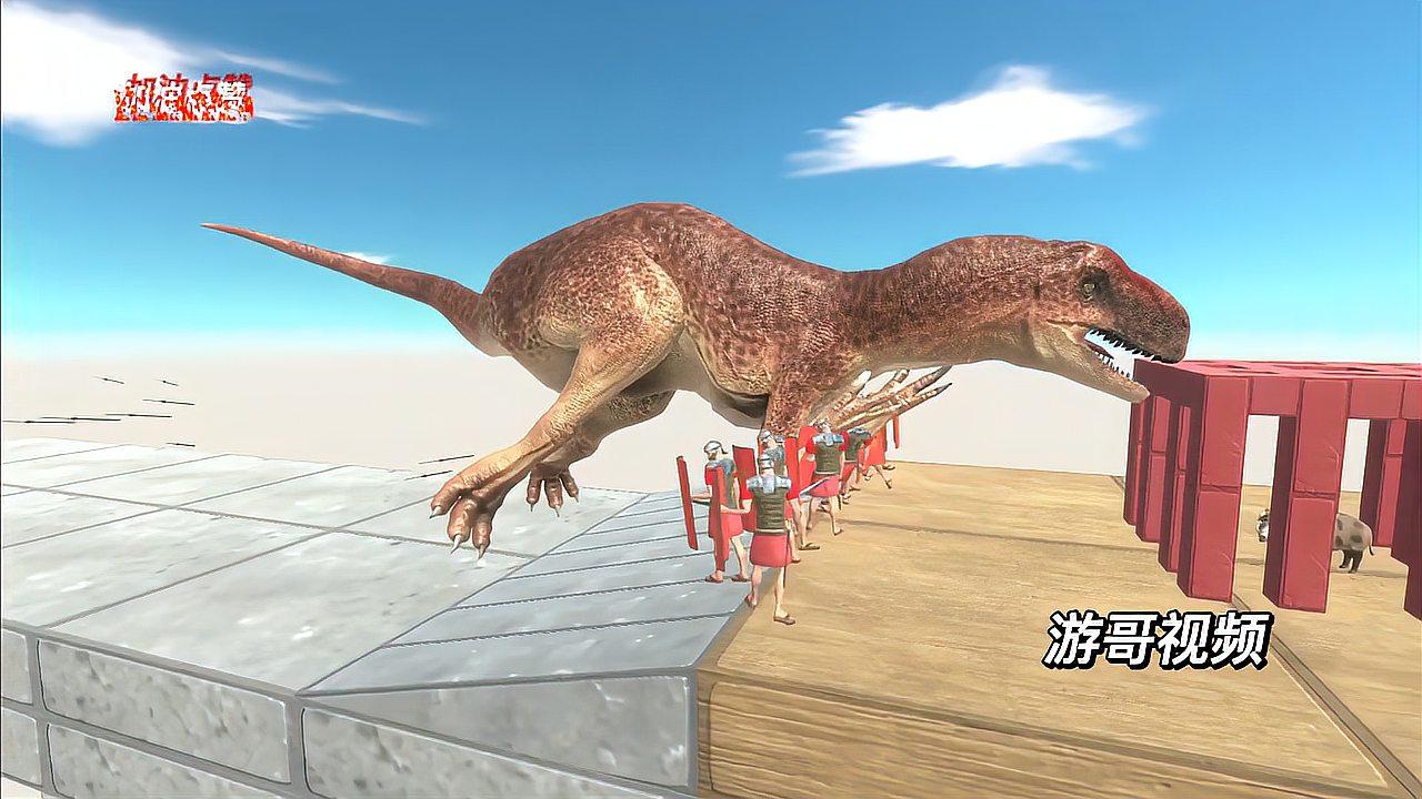 野兽模拟器:罗马士兵小队守护小猪免受巨型怪兽的袭击