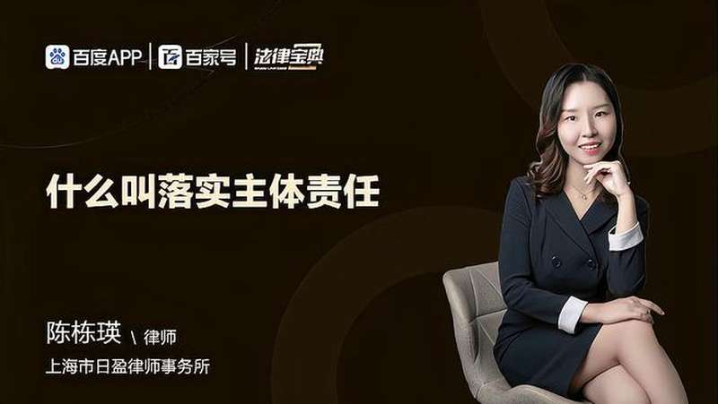 什么叫落实主体责任