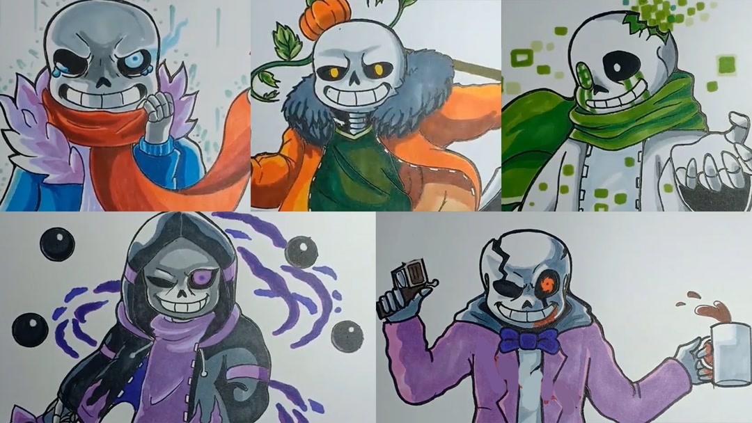 《传说之下》创意手绘:如何画出9个超酷的SANS?