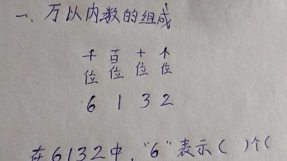 三年级数学上册:万以内数的组成练习题。