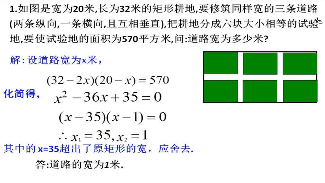 九年级-一元二次方程的应用(面积问题)