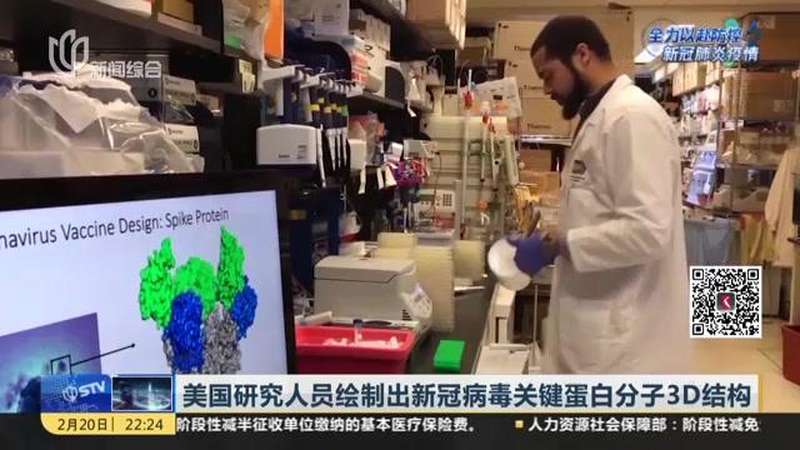 美国研究人员绘制出新冠病毒关键蛋白分子3D结构