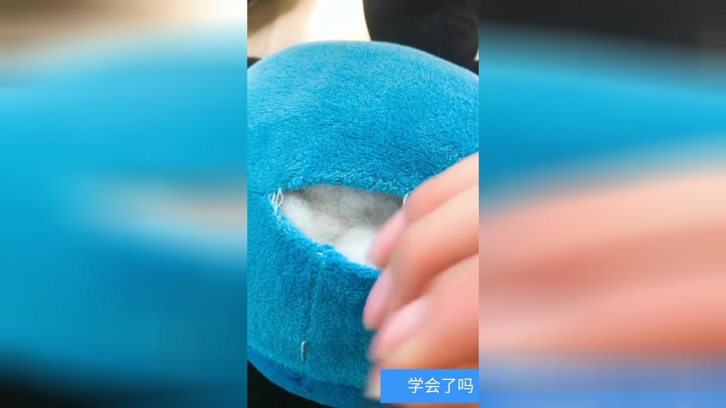 针线活的隐线缝法 手工活很细致