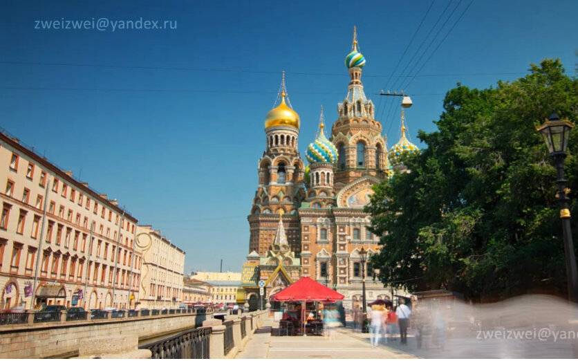 【延时摄影】俄罗斯圣彼得堡和夏宫城市大范围