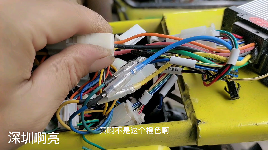 电动车整车线路跟控制器接线区分与走线安装全过程