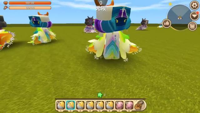 迷你世界:七彩羽姬皮肤,这是羽姬新出的的炫彩皮肤吗