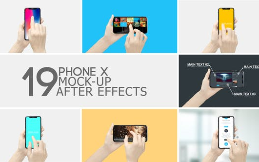 AE模板-智能手机操作演示视频手势演示软件APP效果软件介绍视频...