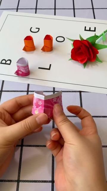 超简单的迷你小鞋子教程#手工折纸#手工制作#手工#