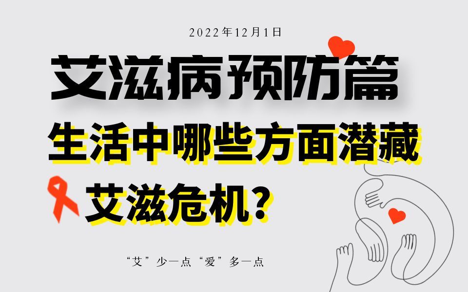 2022世界艾滋病日:你的性安全吗?(自查不恐艾)
