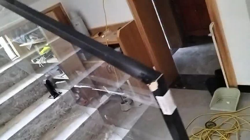 #实木楼梯扶手 #装修工地打卡 #安装现场