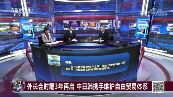 苏晓晖:“中日韩+X”从低敏感度议题入手 保证合作关系行稳致远