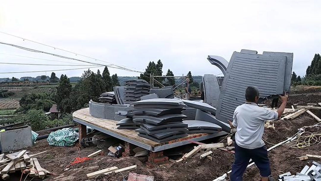 石墨烯eps模块屋建造现场实拍