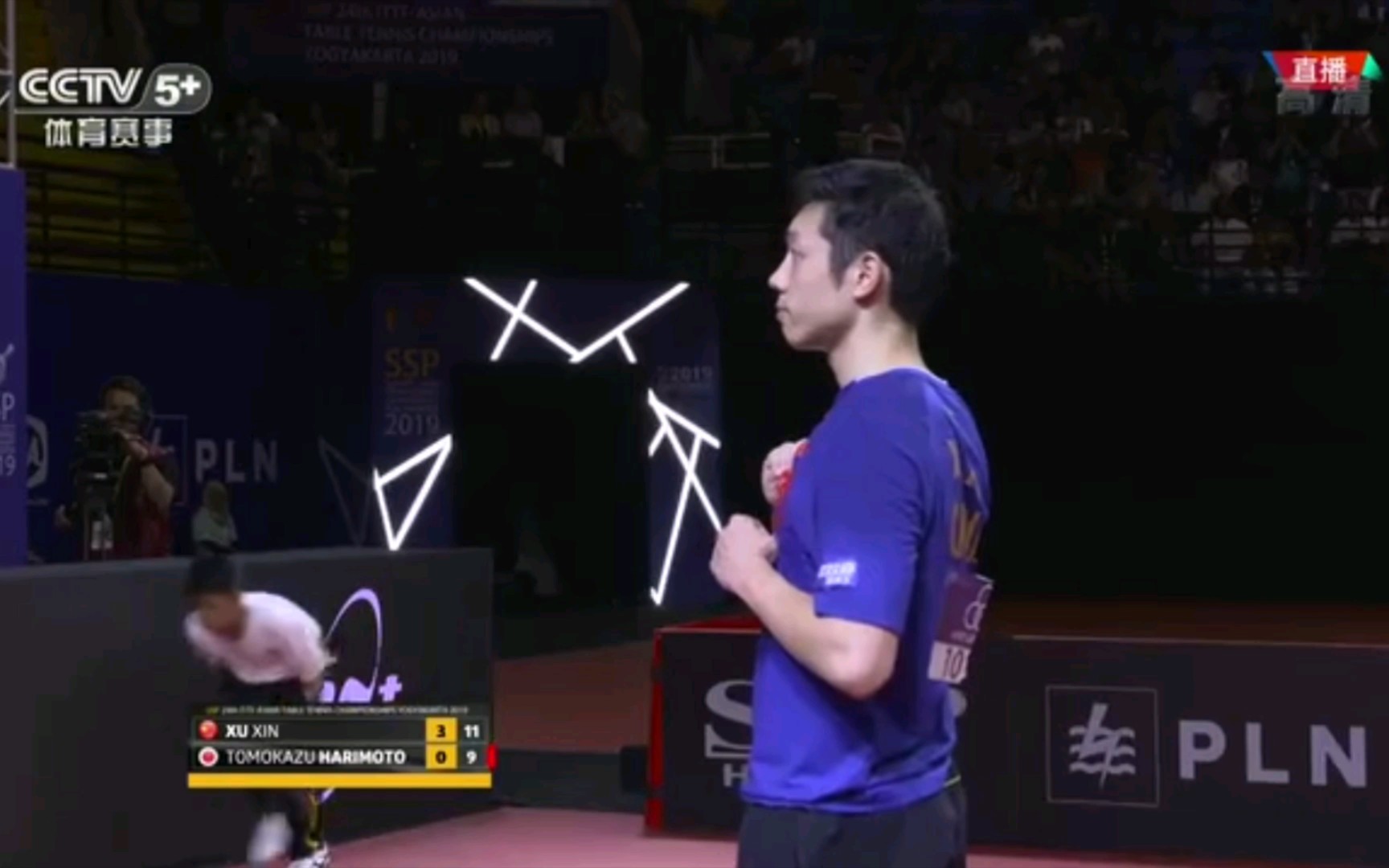 2019亚锦赛男单半决赛 张本智和VS许昕