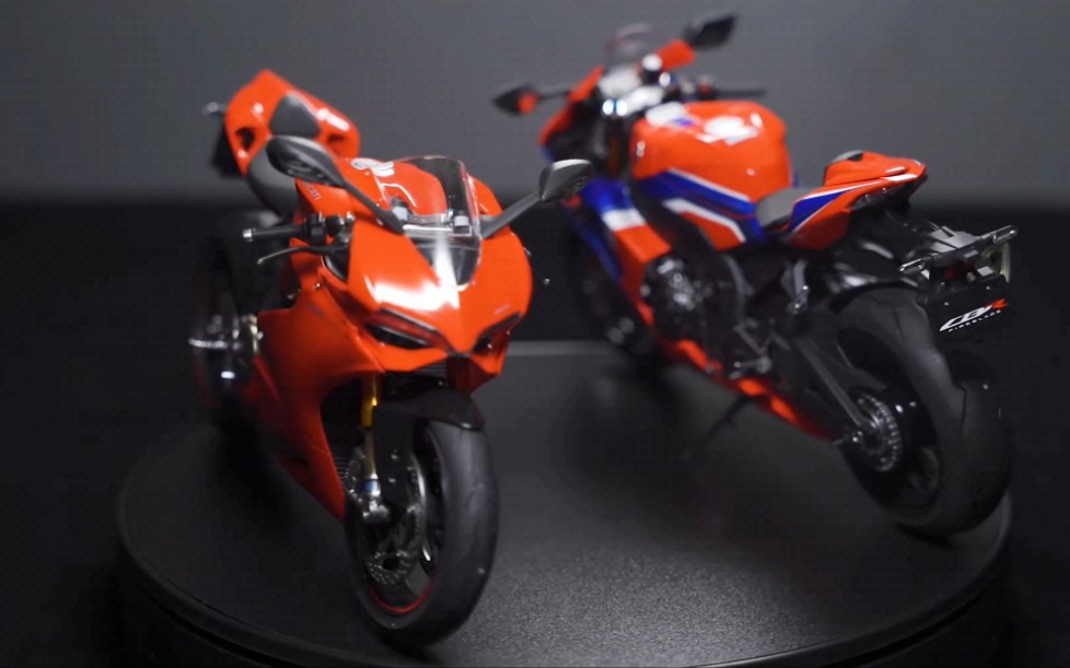 田宫 民用模型 1/12摩托 本田cbr1000rr-r 杜卡迪1199同场出镜