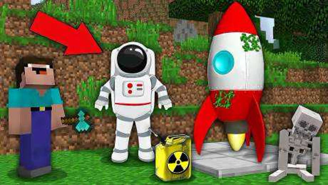 我的世界:火箭腾空而起,菜鸟会被带到哪里