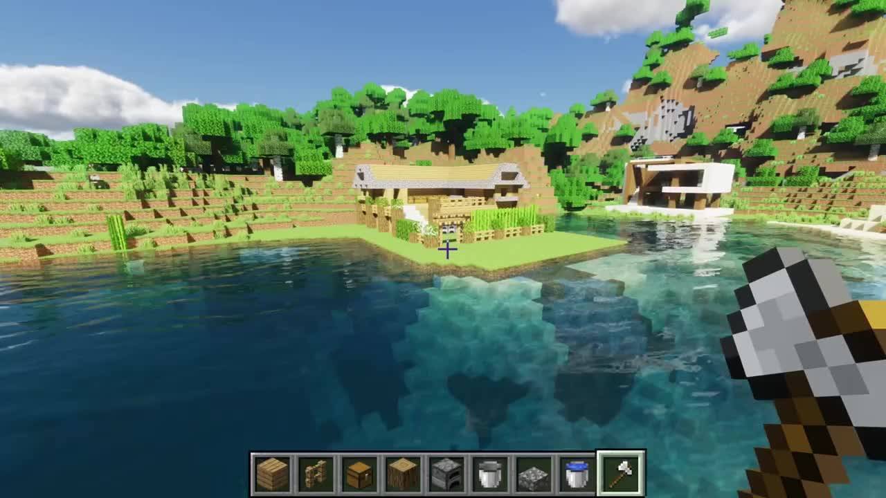 #我的世界 简单建造农家乐别墅